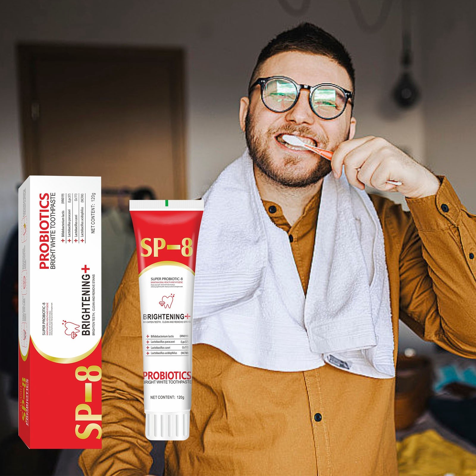 Sp 8 Toothpaste Sp 8 Probiotic Toothpaste Deep Cleaning Care Toothpaste Fresh Breath 120g